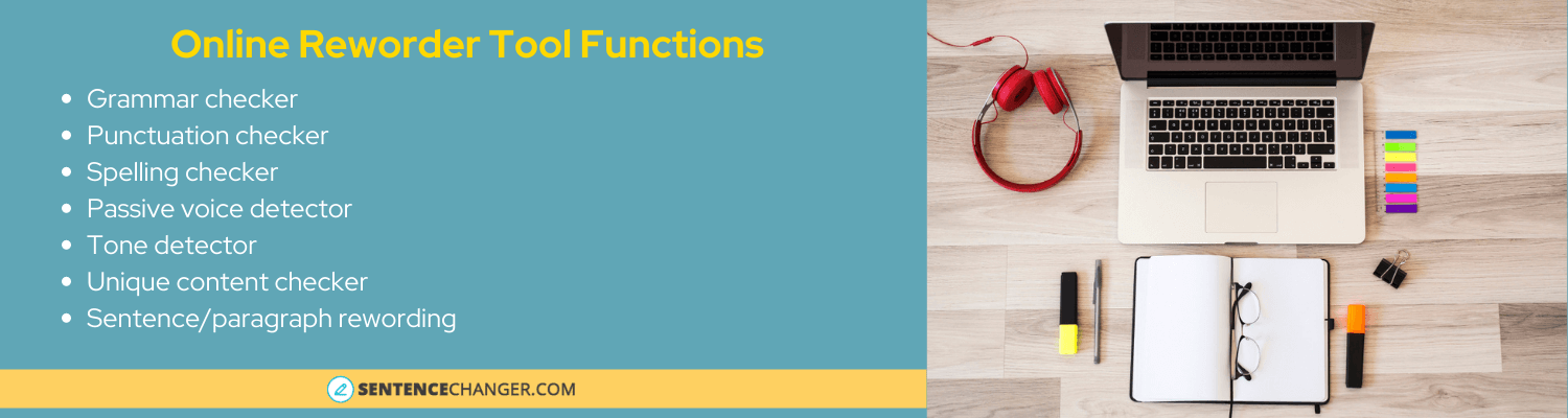 Online Sentence Reworder to Write Original Paragraphs